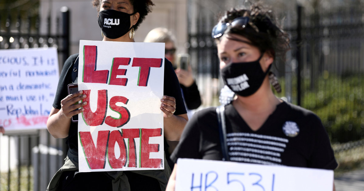 'We need to see outcomes': Voting rights activists demand more action ...