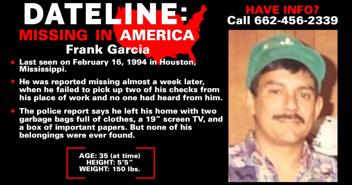 Daughter frustrated in 28-year search for missing father, Frank Garcia