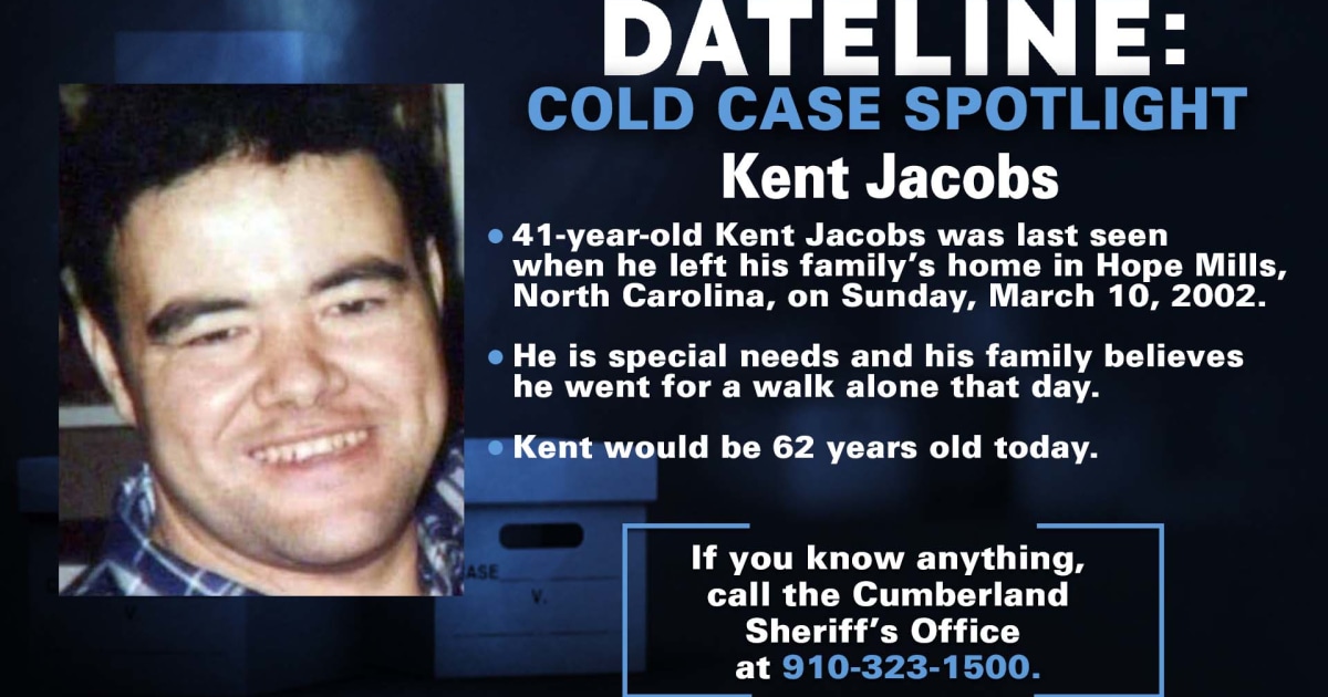 Disappearance of Kent Jacobs from Hope Mills, North Carolina remains ...