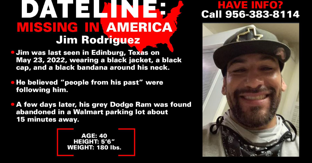 Sister concerned for Texas man Jim Rodriguez who disappeared two weeks ...