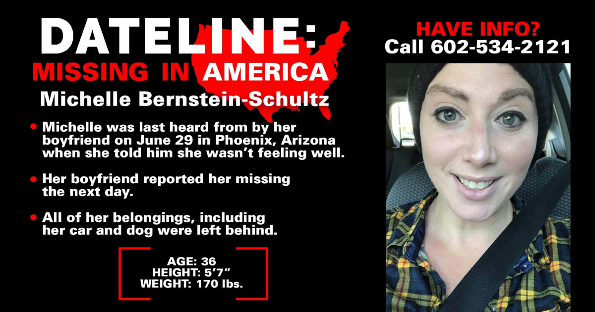 Loved ones concerned for Michelle Bernstein-Schultz, who disappeared ...