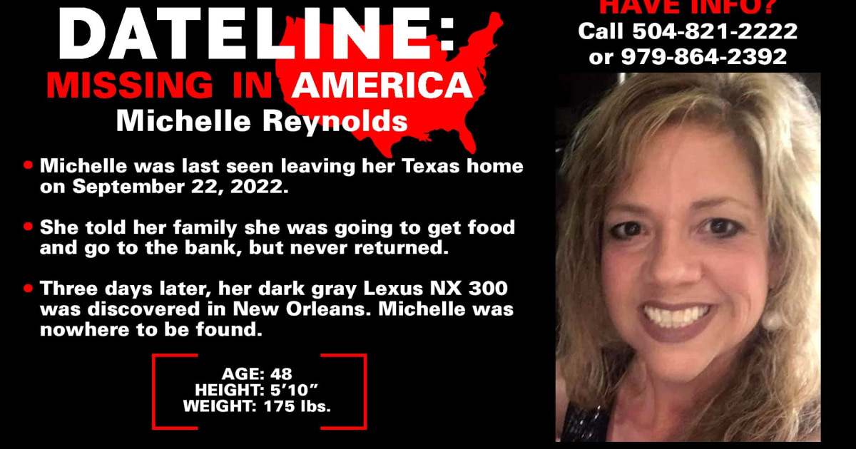 Family desperate for clues in Texas woman Michelle Reynold's disappearance