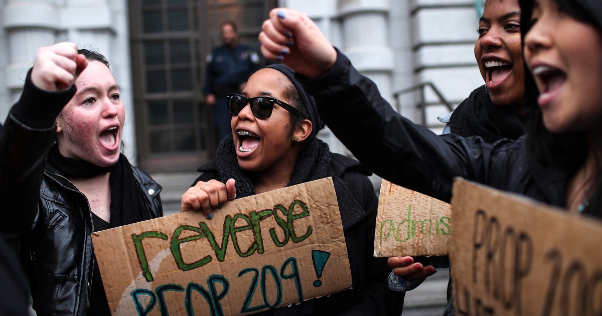 Warnings from California's affirmative action ban