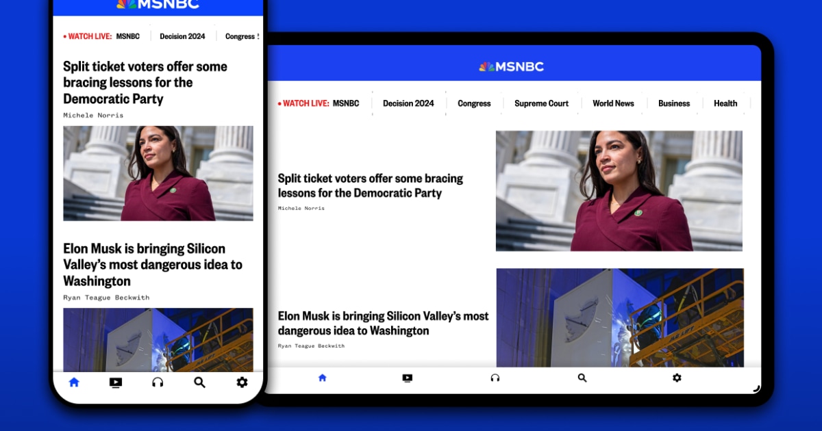 MSNBC App: Watch videos, stream live audio and read perspectives from ...