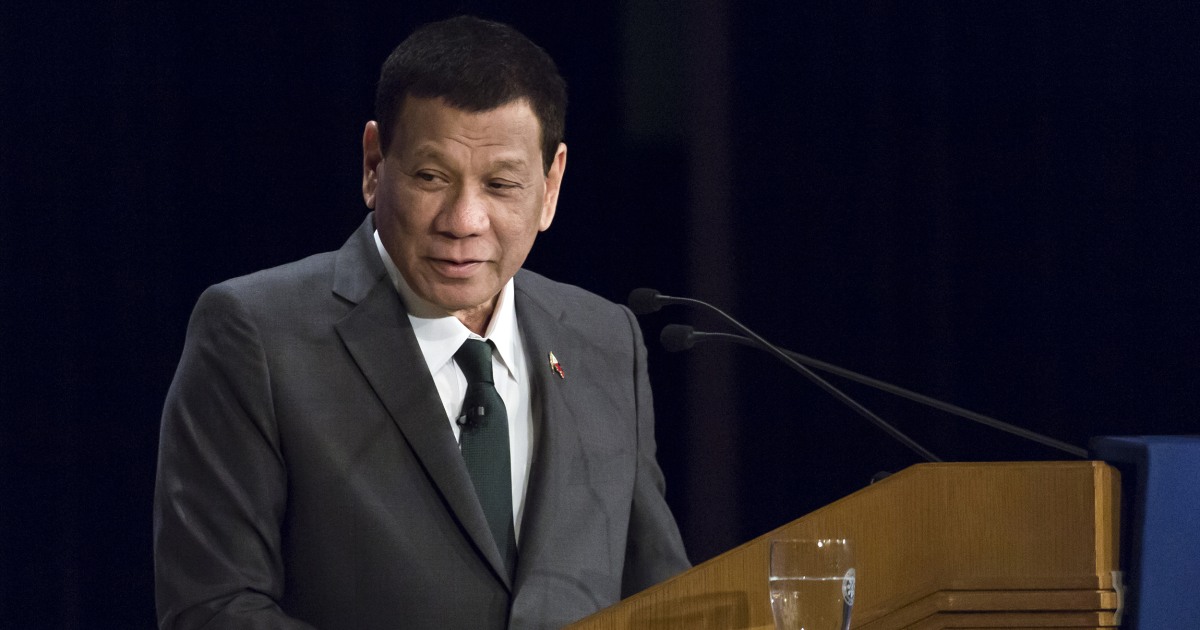 Philippines' Duterte calls out Facebook after accounts taken down