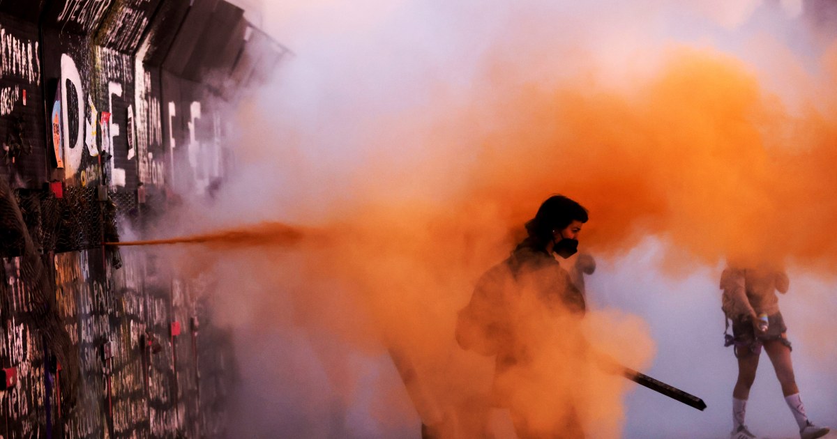 Amid women's protests, Mexican president defends his record