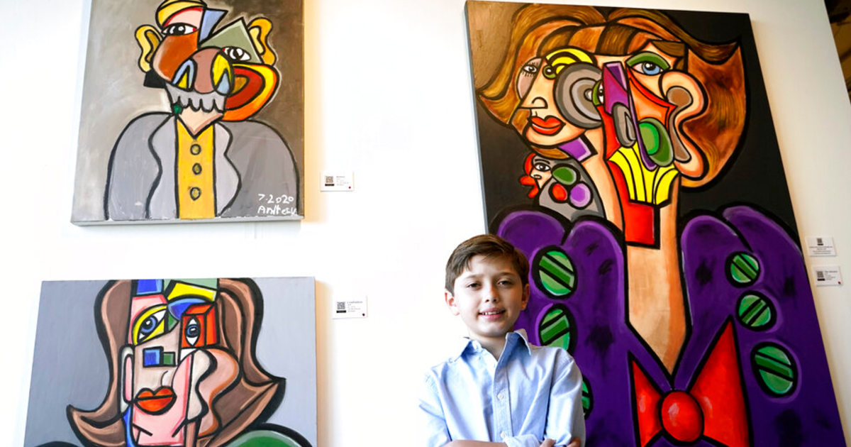 Andrés Valencia, el artista de 10 años que causa sensación en feria de ...