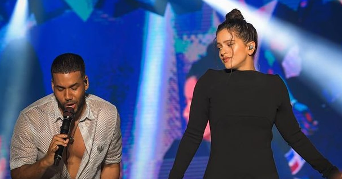 Rosalía cantó 'Obsesión' con Romeo Santos