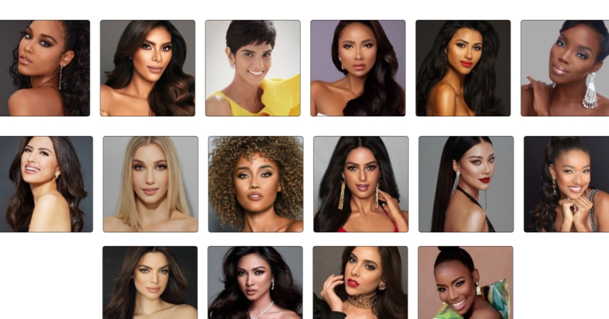 Las 16 Candidatas Más Bellas De Miss Universo 2021 70ª Edición