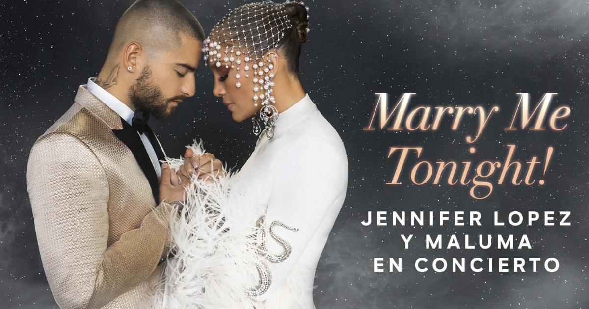 JLo y Maluma, en concierto de 'Marry Me', en TikTok de Peacock y app de ...