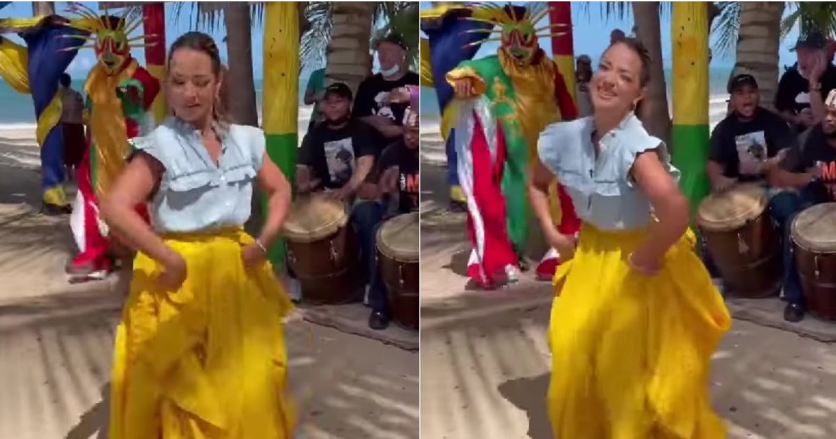 Adamari López baila al ritmo de la bomba en Puerto Rico