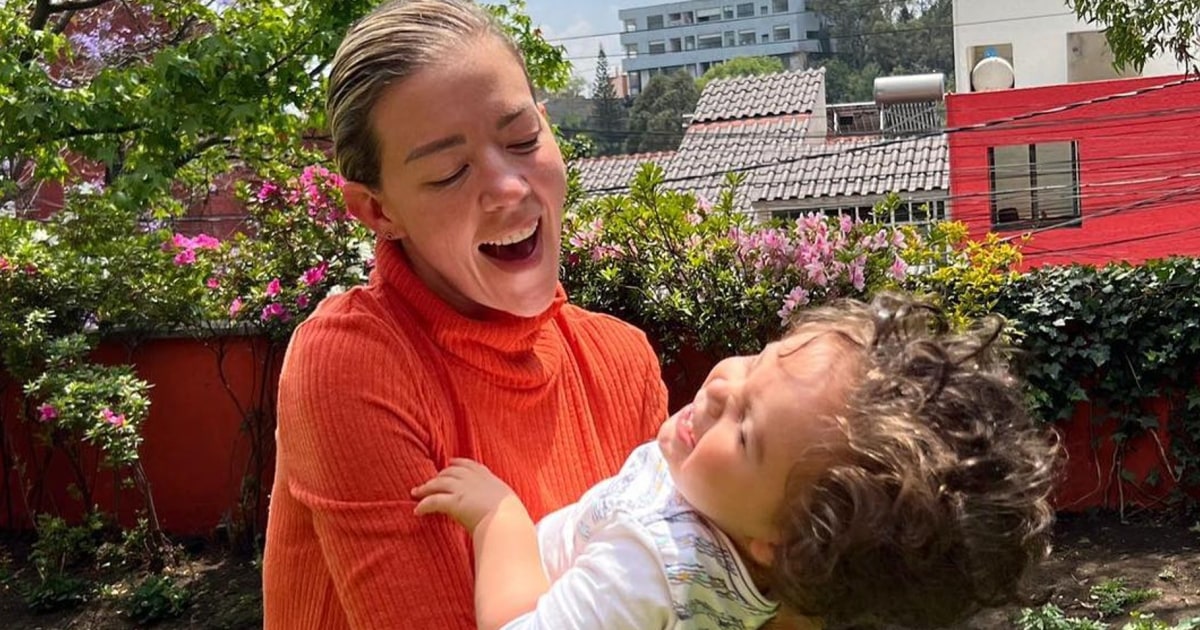 El bebito de Fernanda Castillo ya dio sus primeros pasitos