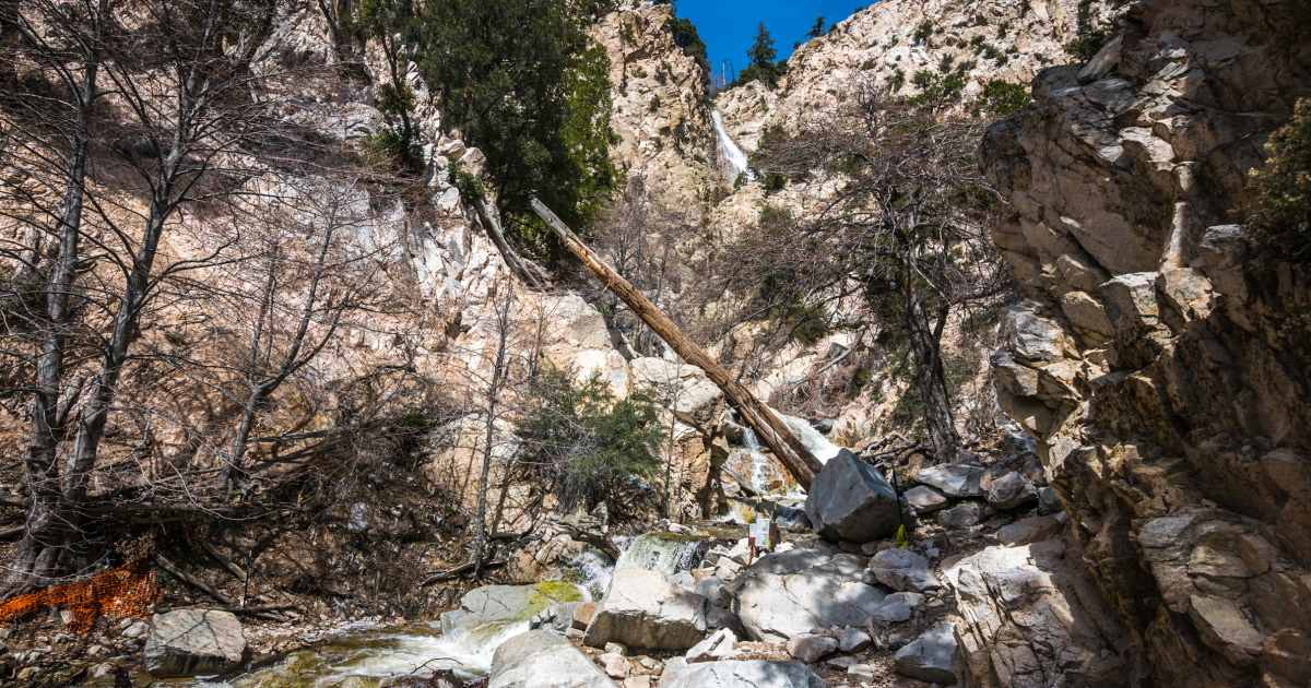 Hiker's body found at base of California waterfall after 80-foot fall ...