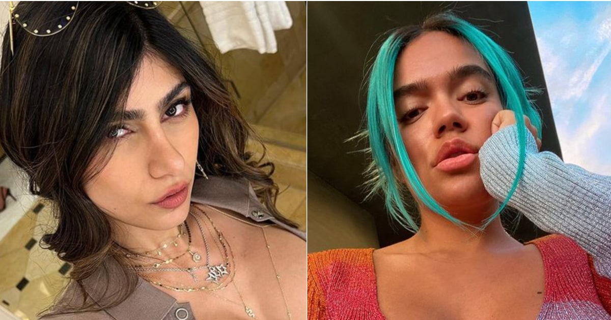 Mia Khalifa reacciona al ardiente posado en bikini de Karol G