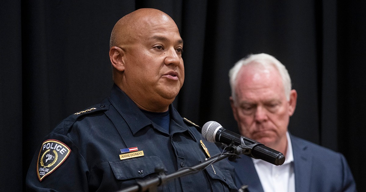 Uvalde school district puts embattled Police Chief Pete Arredondo on leave