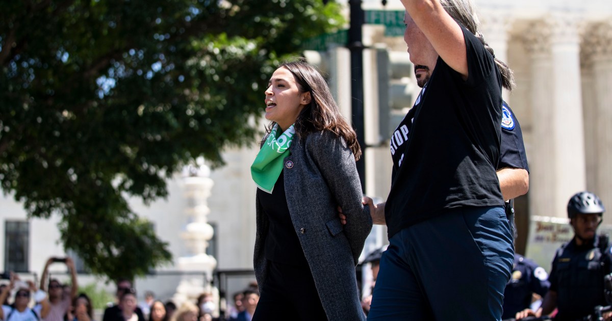 Supreme Court arrests at abortion rights protests include AOC and other ...