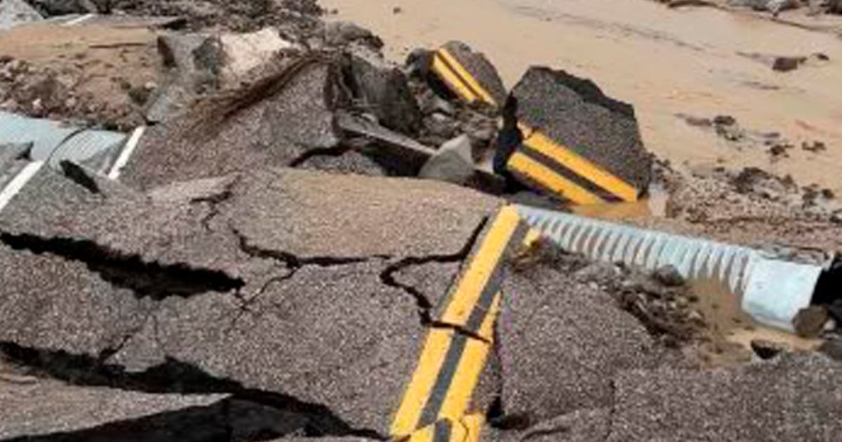Roads into Death Valley National Park closed after flash flood