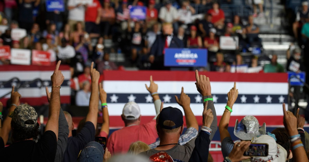 Why Trump’s latest political rally was extra creepy, even for him