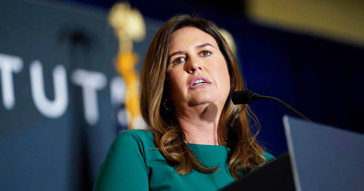 La republicana Sarah Sanders asegura que está "libre de cáncer" tras ...