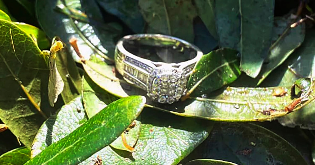 Lost wedding ring found in brush pile after Hurricane Ian