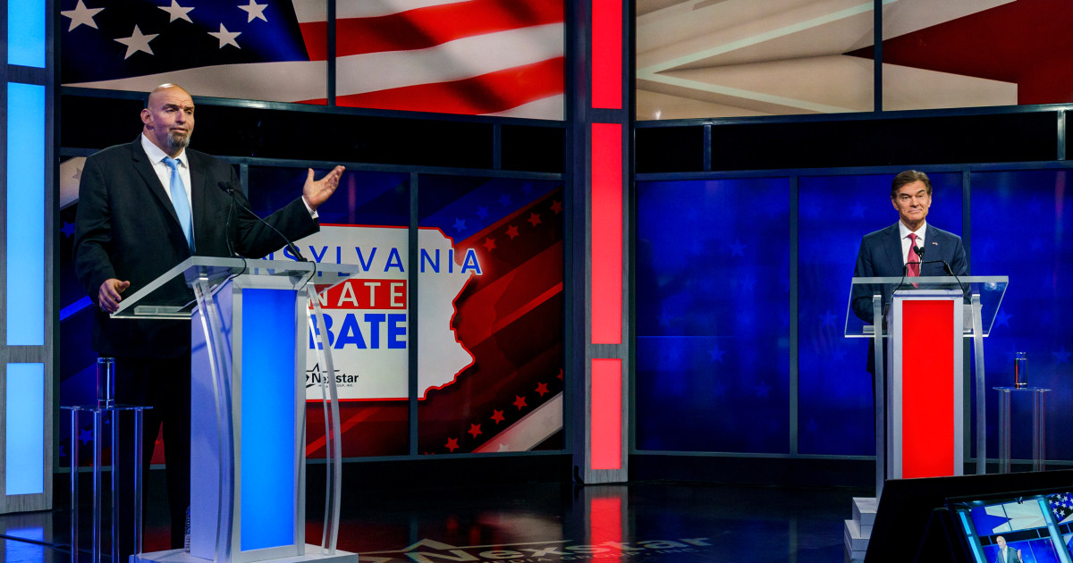 Fetterman, Oz debate highlights partisan divides
