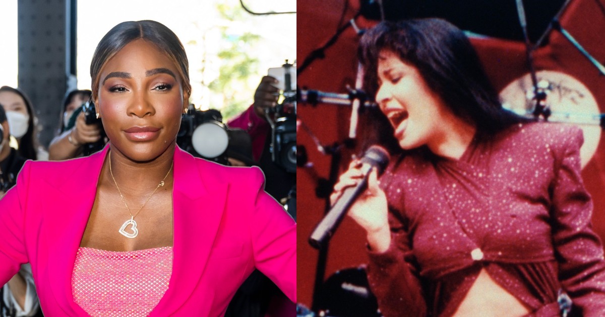 Serena Williams prendió su noche al ritmo de Selena Quintanilla