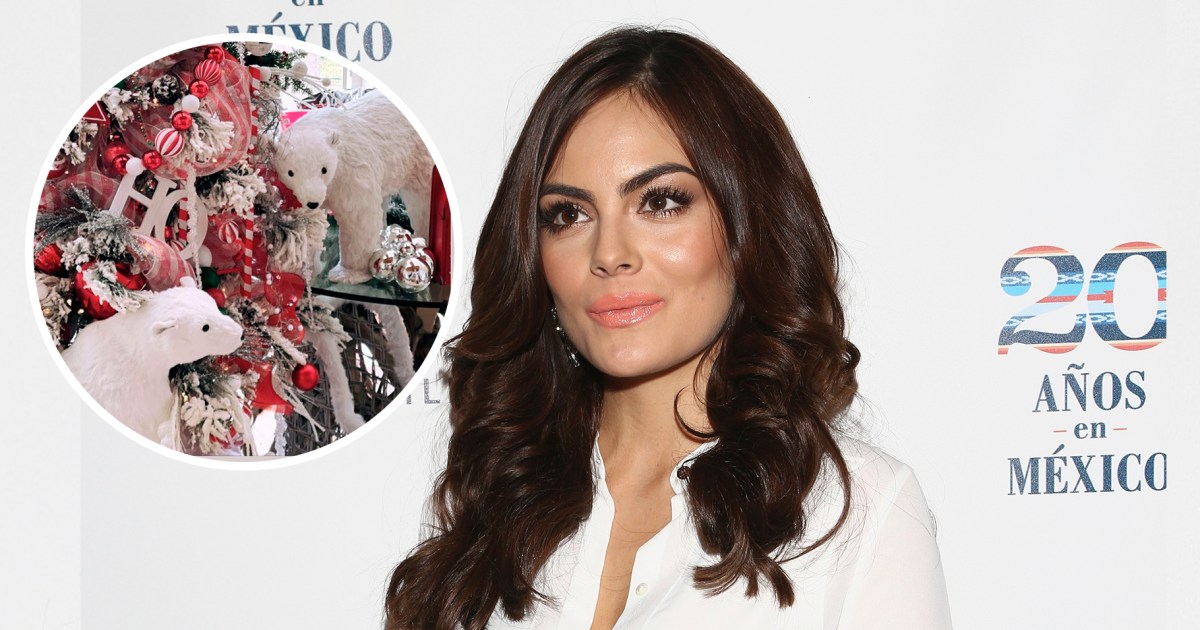 Ximena Navarrete ya decoró su casa para la llegada de Santa Claus