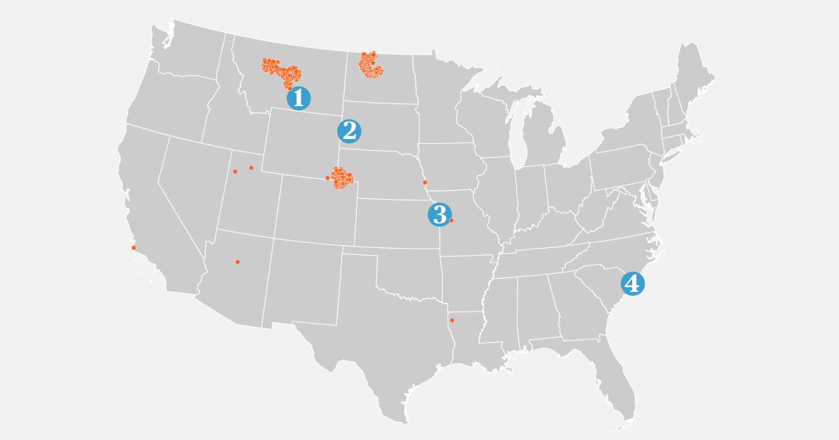 Map: Here's how close the Chinese spy balloon flew to the U.S. nuclear ...