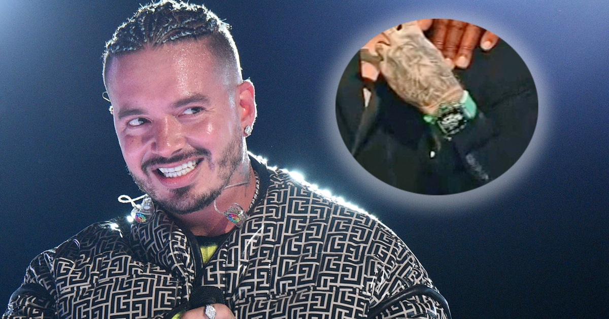 J Balvin luce reloj valorado en millones de dólares y de colección