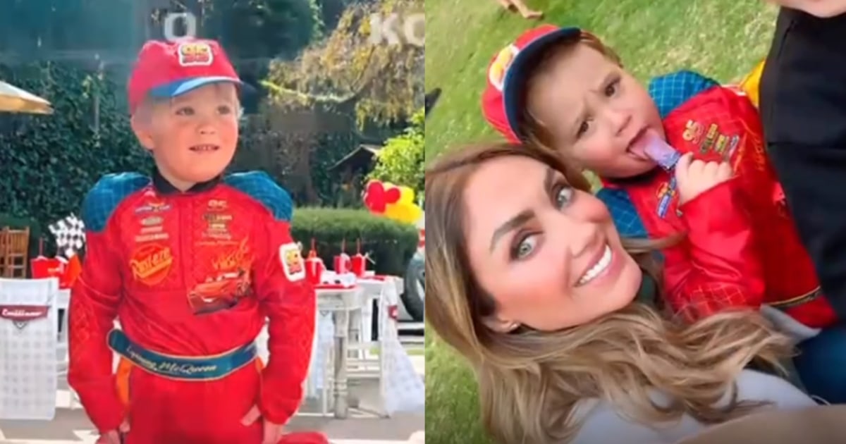 Anahí festeja los tres años de su hijo menor con tremenda fiesta