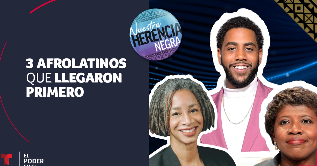 Tres afrolatinos que llegaron primero