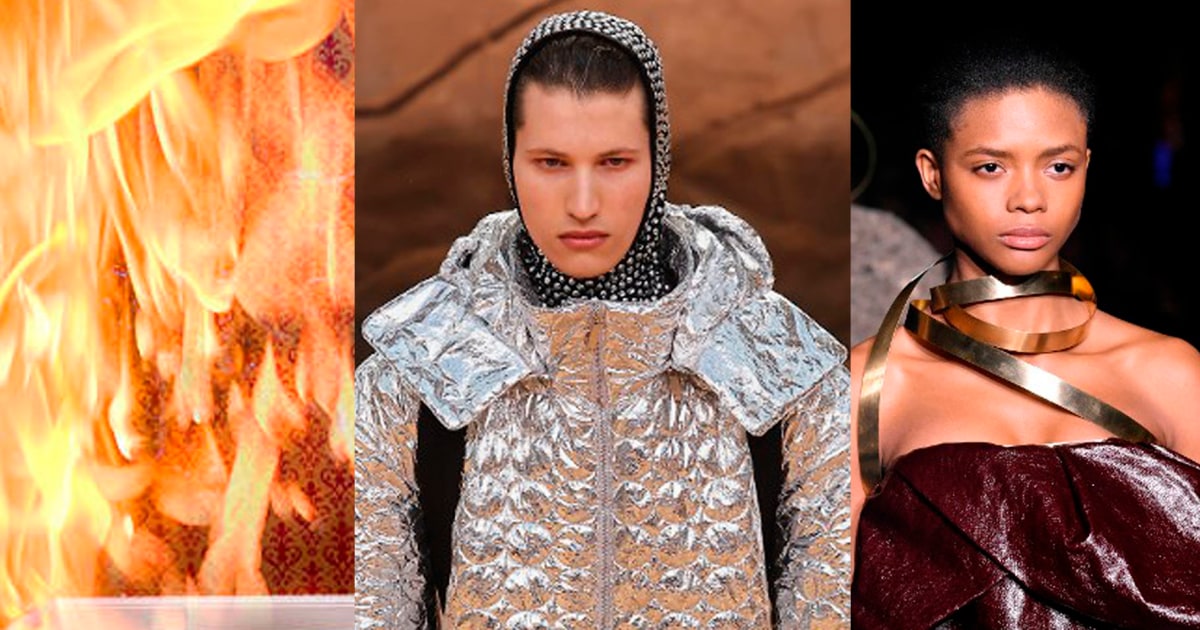 Semana de la Moda en París: modelo desfila prendida en fuego