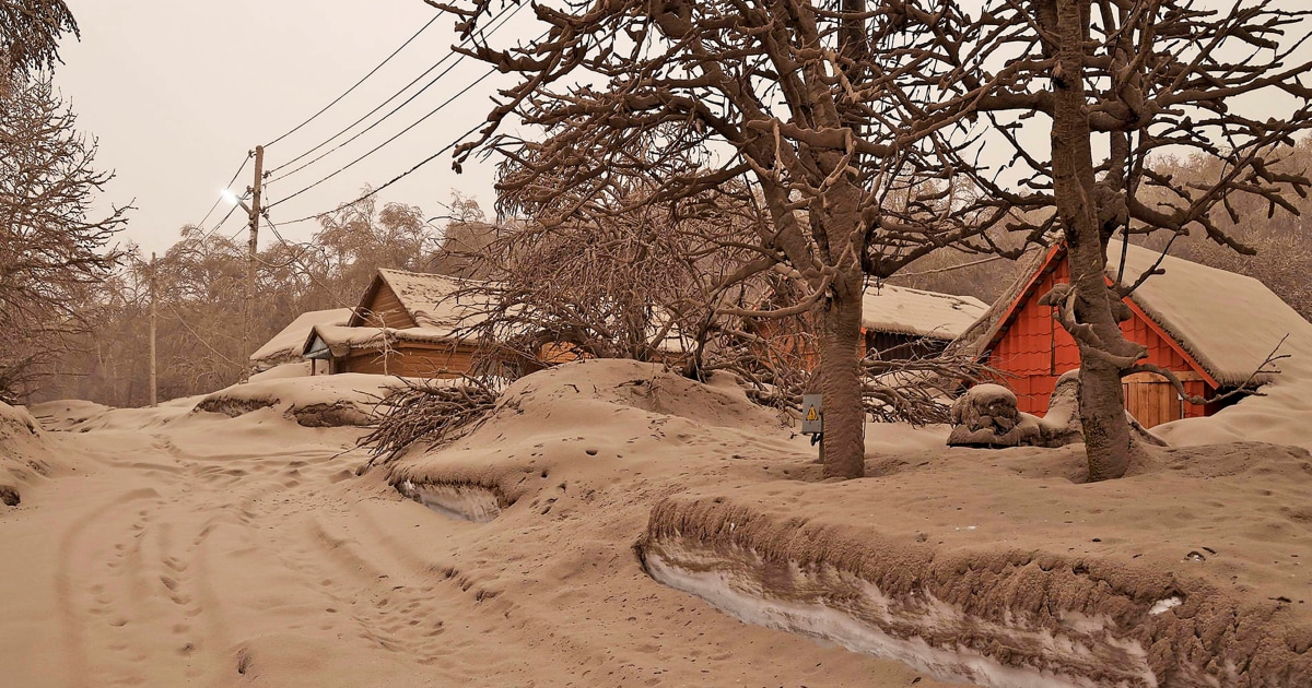 Volcano erupts in Russia’s Kamchatka Peninsula, spewing vast ash clouds