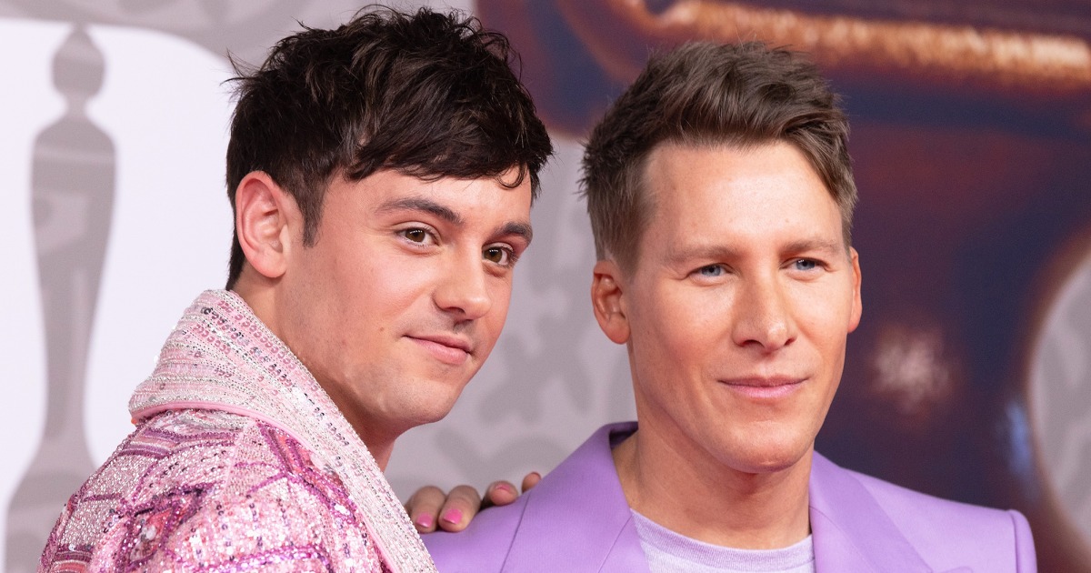 Olympic diver Tom Daley and screenwriter Dustin Lance Black welcome ...