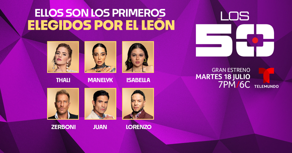 Los primeros seis famosos elegidos para Los 50