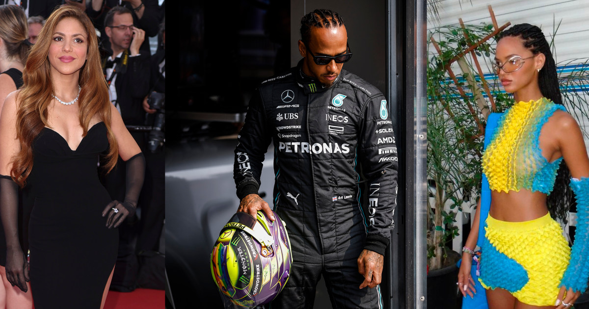 Se rumora que Lewis Hamilton sale con Juliana Nalú y Shakira al mismo ...