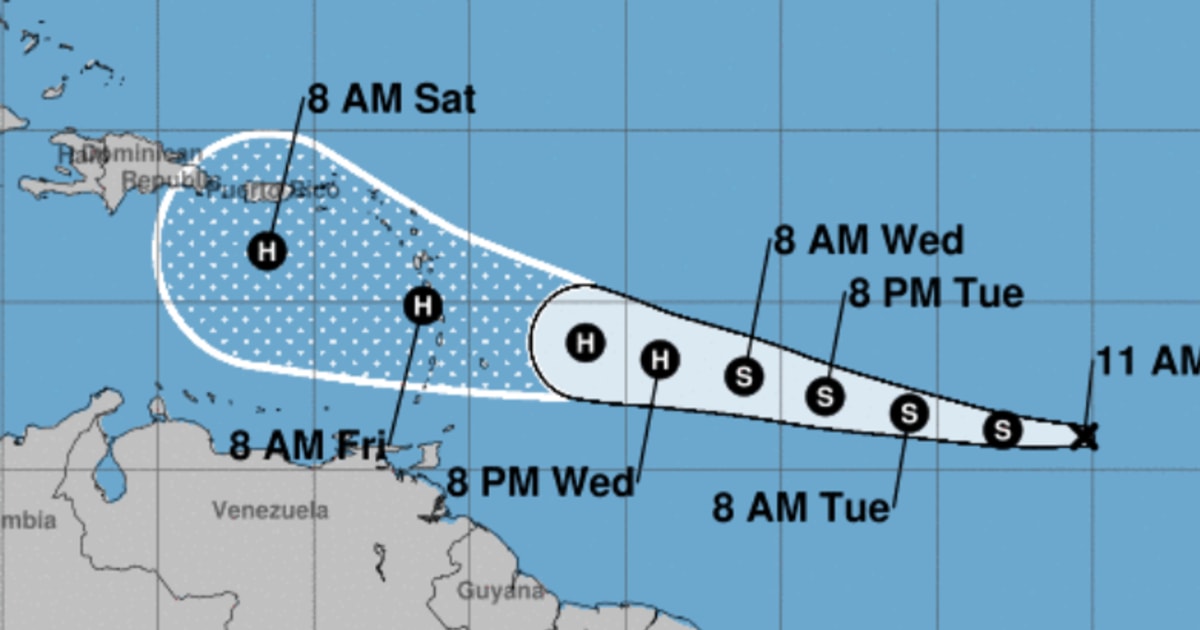 La tormenta tropical Bret se forma en el Atlántico y amenaza con convertirse en el primer ...