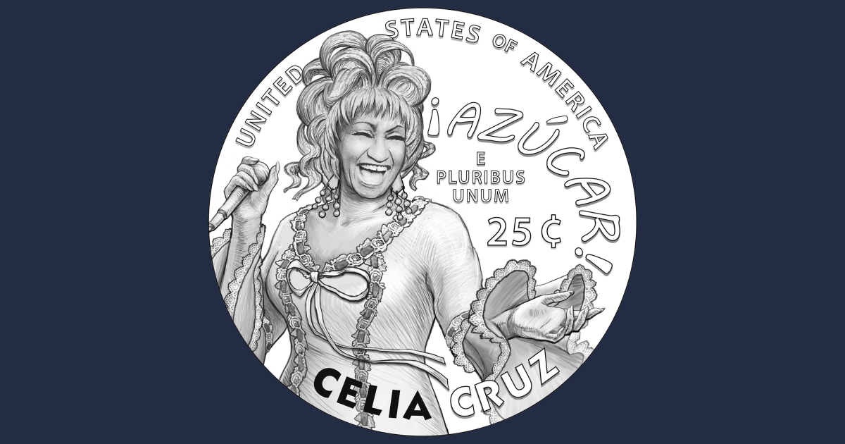 Celia Cruz U.S. coin design is out and features her iconic slogan