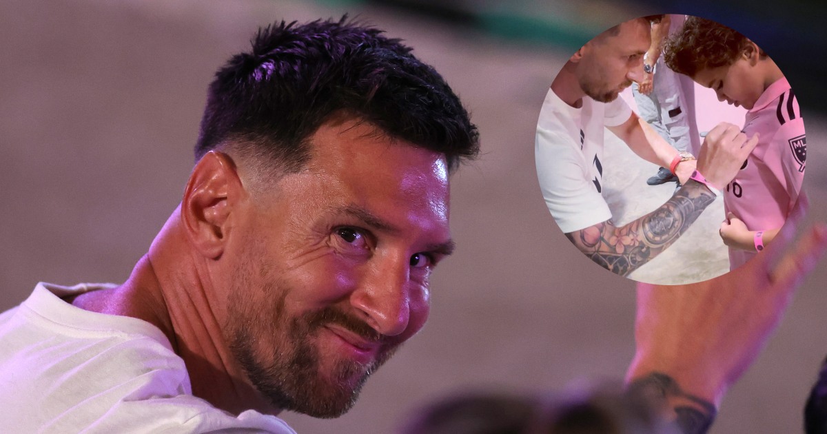 Así fue la reacción del hijo de Randy Malcom al conocer a Messi