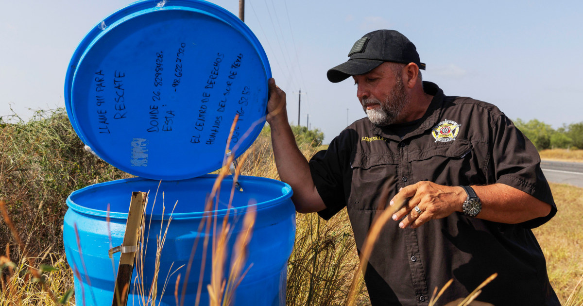 Water barrels for migrants go missing at Texas border