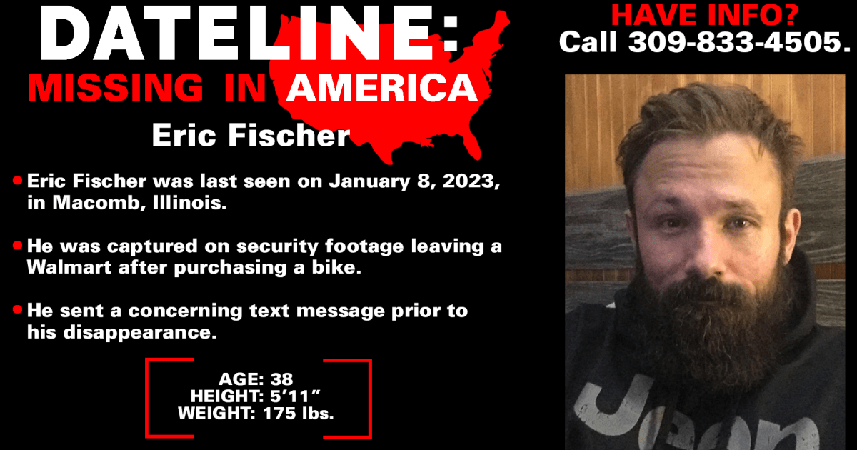 Loved ones hoping for safe return of missing Illinois man Eric Fischer ...
