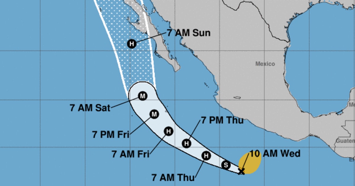 Se forma la tormenta Hilary en la costa sur del Pacífico mexicano y pronostican que cobrará fuerza