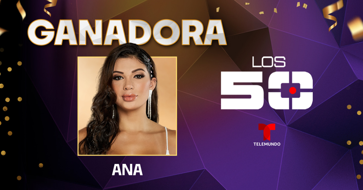 Ana Parra se coronó como la ganadora de ‘Los 50’ recibiendo $347,560 durante la gran final por ...