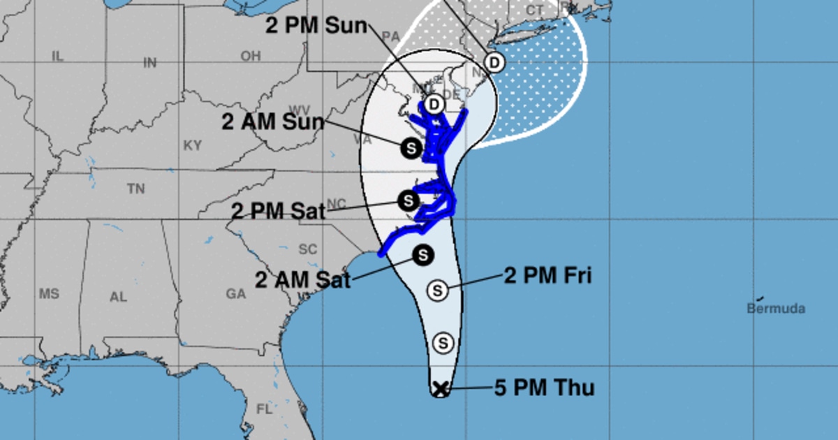 Tropical Storm Ophelia Puts The East Coast From North Carolina To New