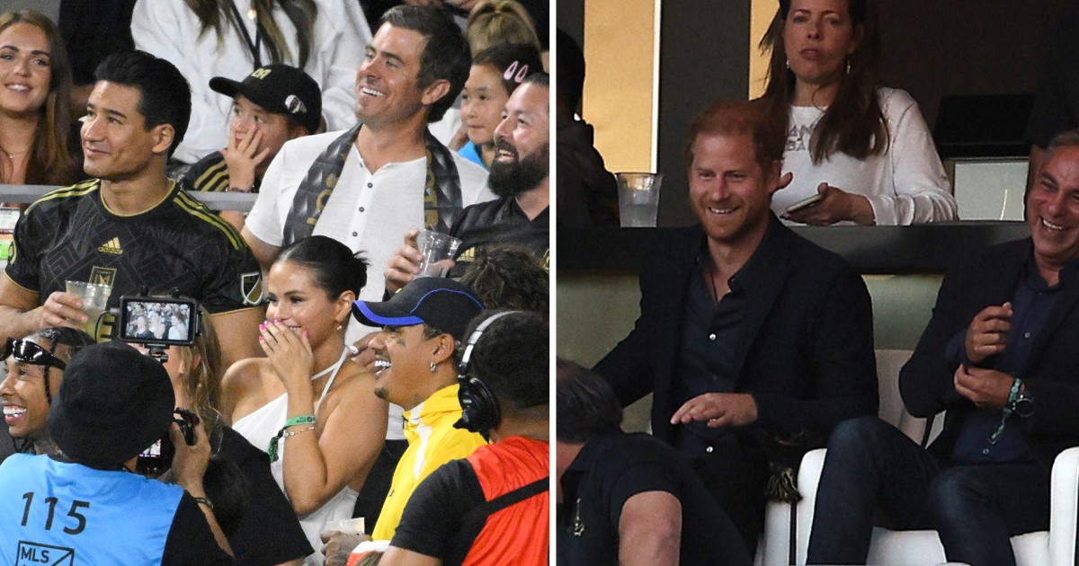 El príncipe Harry y la realeza de Hollywood ven a Lionel Messi