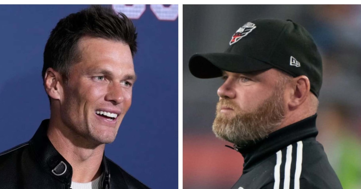 Tom Brady se llevó a Wayne Rooney a su equipo