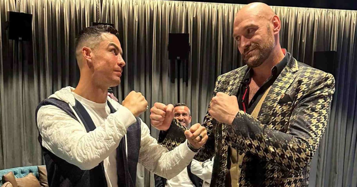 Cristiano Ronaldo causa sensación entre figuras del boxeo mundial