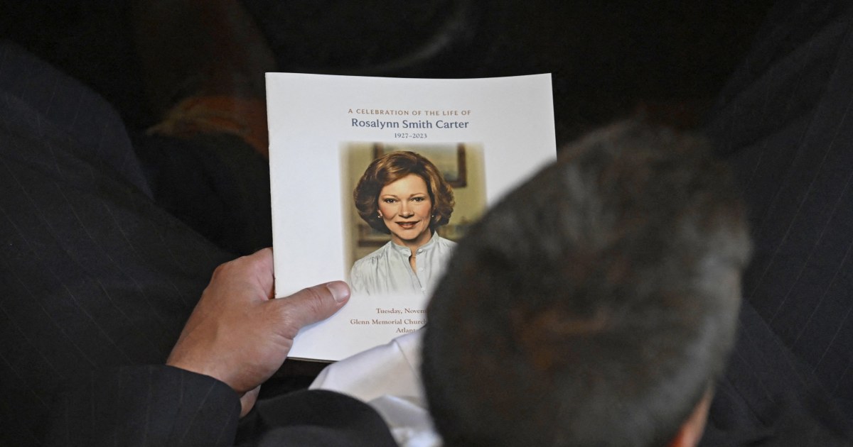 Rosalynn Carter Honored In Private Tribute Service Attended By Bidens