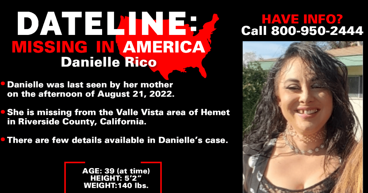 Mother determined to find daughter, Danielle Rico, who vanished in ...