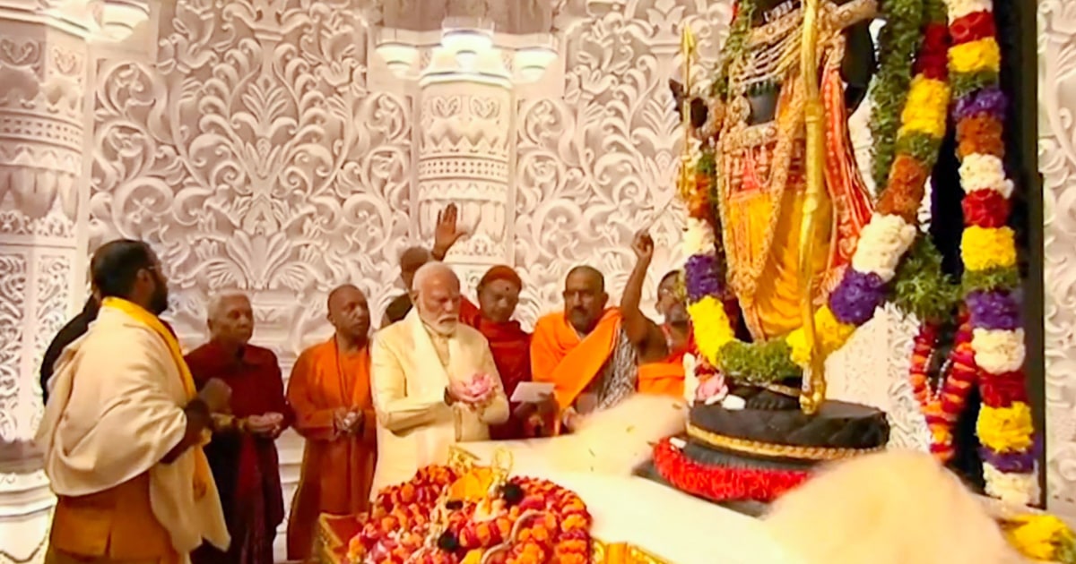 Modi opens grand Hindu temple with eye on India’s upcoming elections